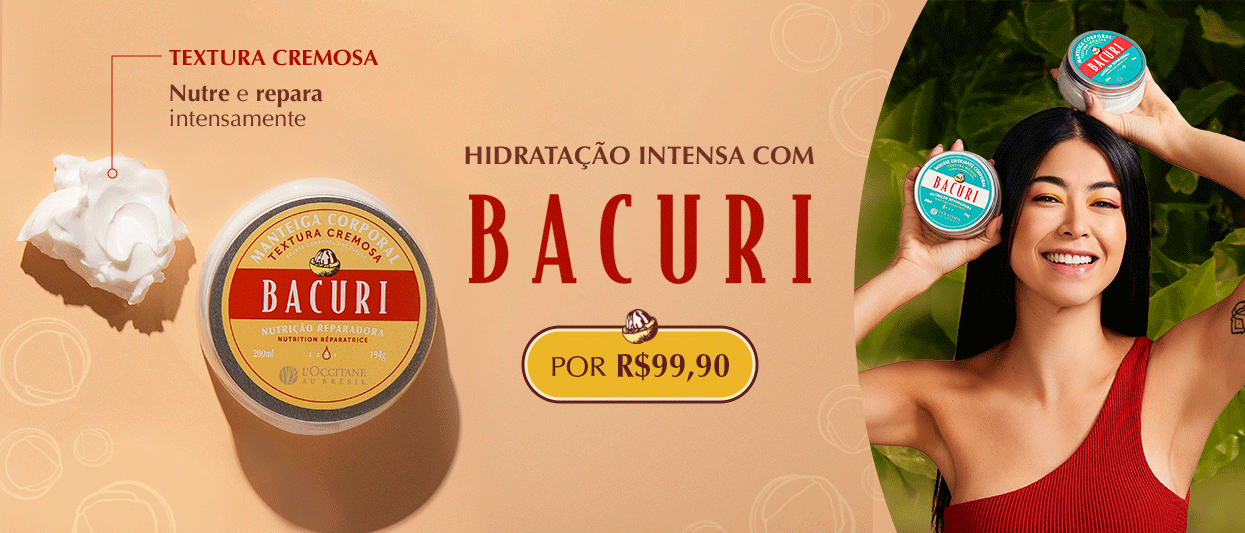 Linha Bacuri: Hidratantes, Esfoliante e mais | L'Occitane au Brésil