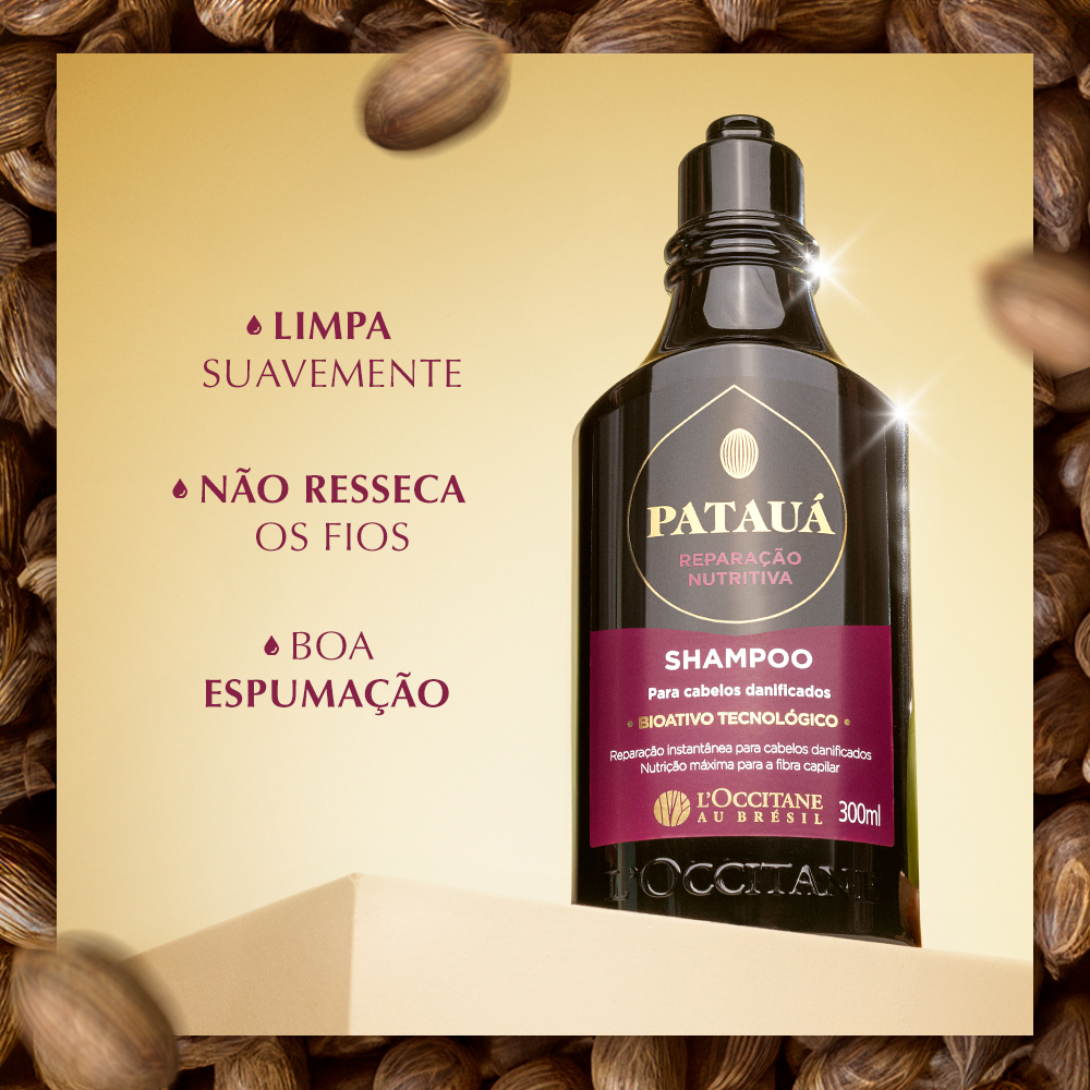 Shampoo Feminino Reparação Nutritiva Patauá 300ml | L'Occitane au Brésil