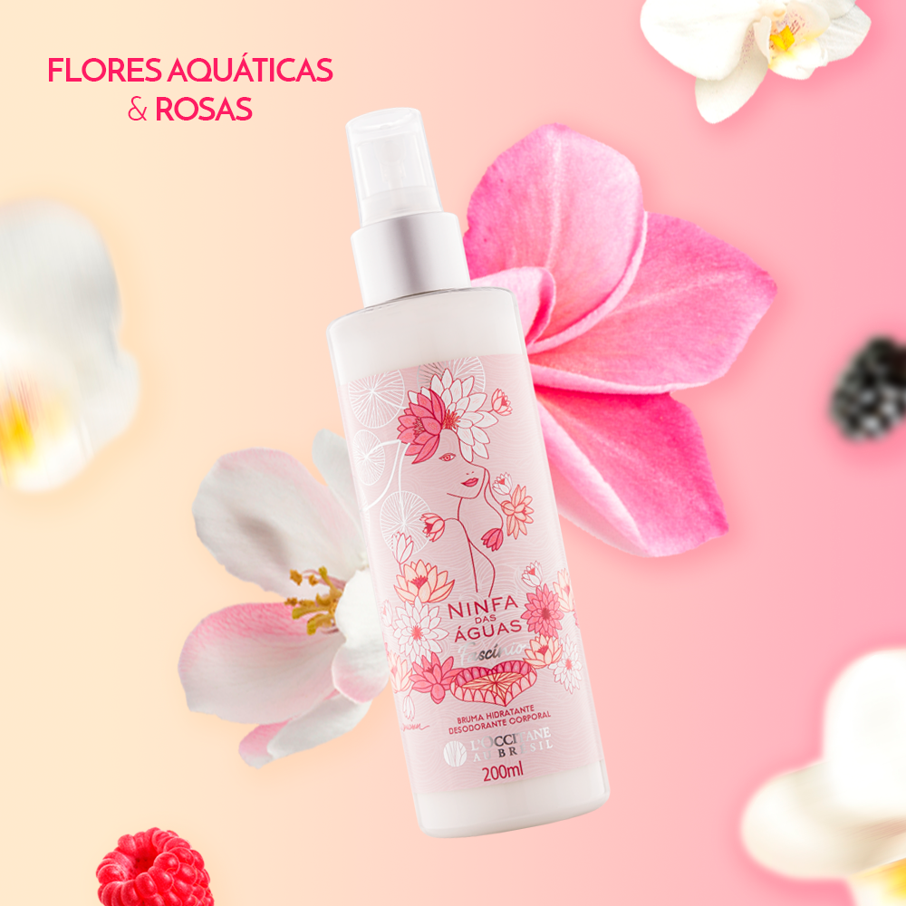 Bruma Hidratante Desodorante Corporal Ninfa das Águas Fascínio 200ml ...