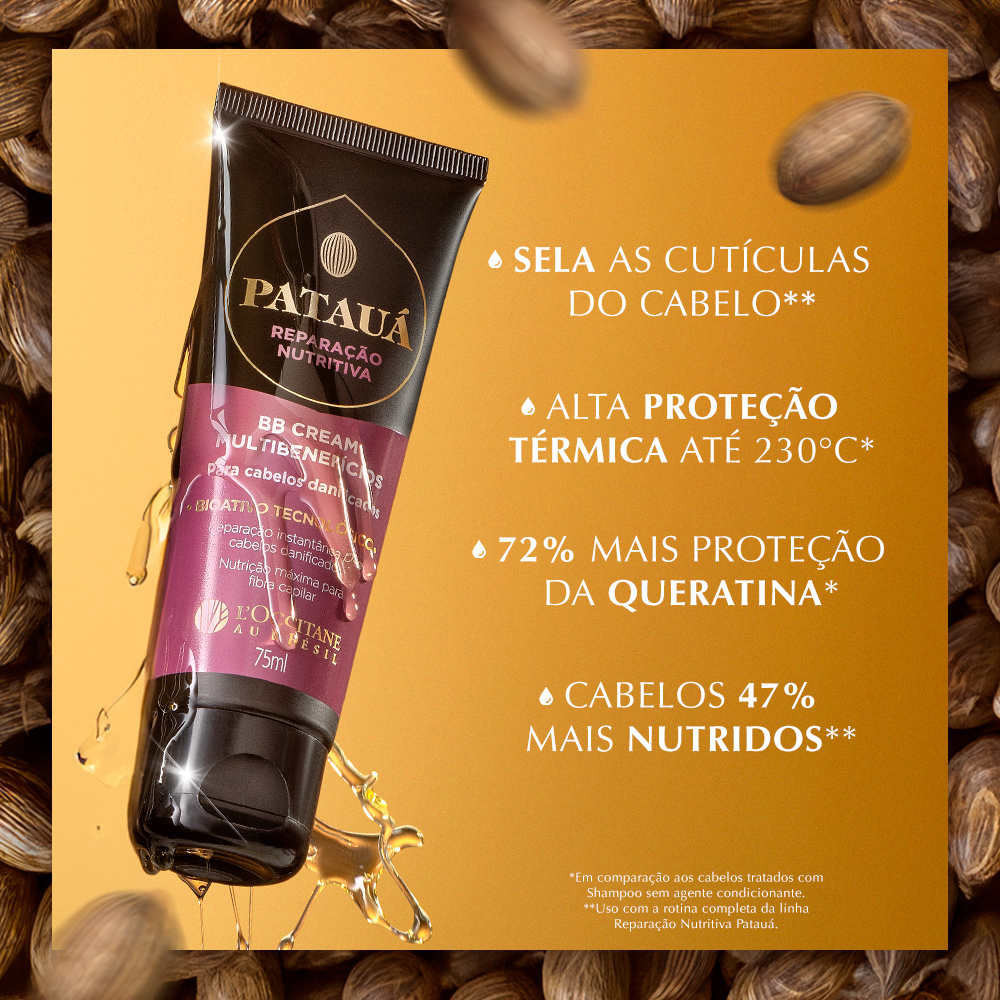 BB Cream Reparação Nutritiva Multibenefícios Patauá 75ml | L'Occitane ...
