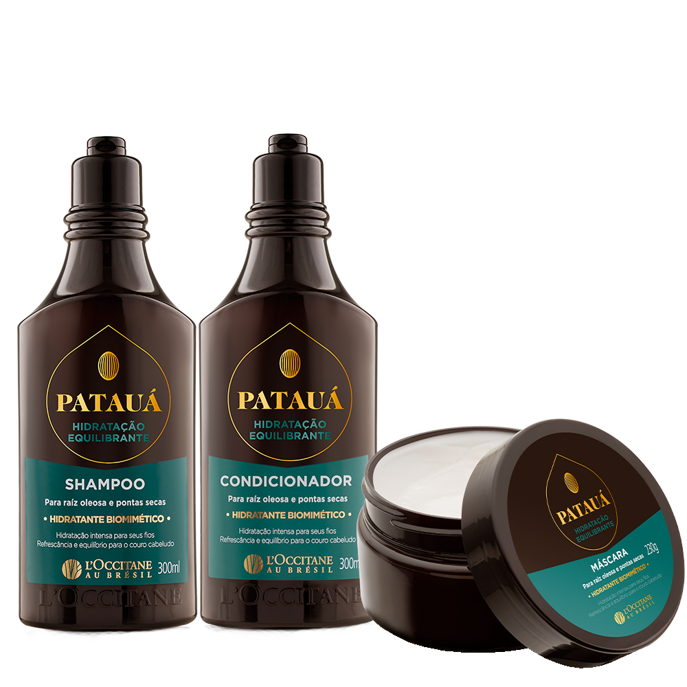 Combo Patauá Hidratação: Shampoo, Condicionador e Máscara | L'Occitane ...